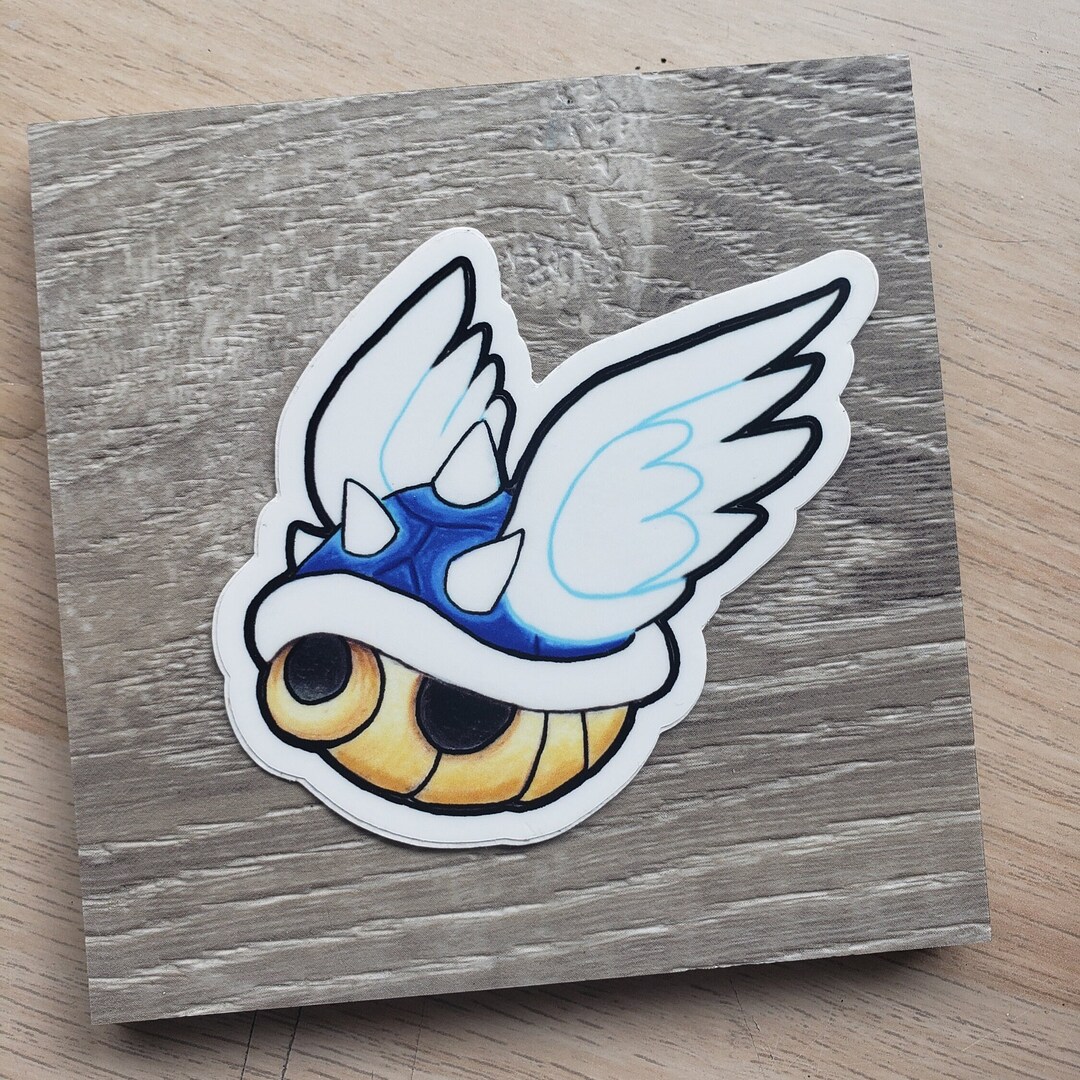 Blue Shell of DOOM Vinyl Sticker - Etsy