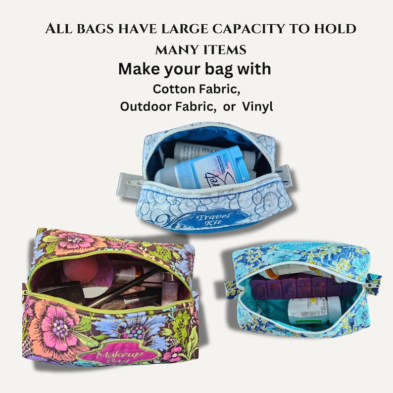 ITH Box Bag Embroidery Pattern, Large 240 X 360 Hoop, Quilted Zipper ...