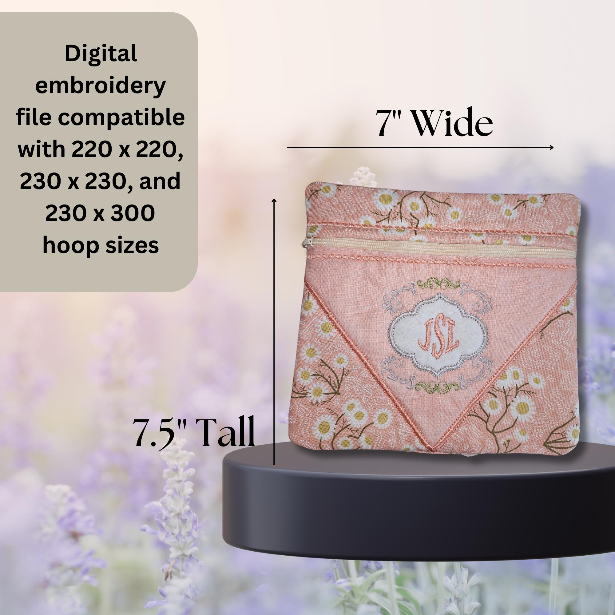 Machine Embroidery Design in the Hoop Pattern Bag Travel Organizer ...