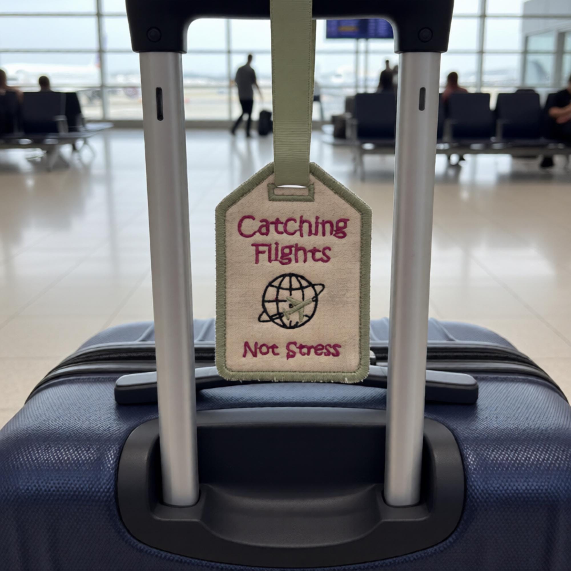 ITH Luggage Tag Embroidery Design Set | in the Hoop Travel Bag Tag ...