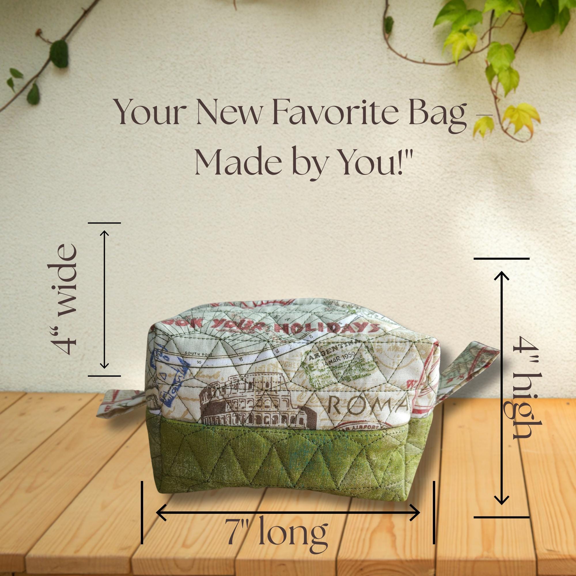 In the Hoop Machine Embroidery Pattern Box Bag Quilted Zipper Bag ...