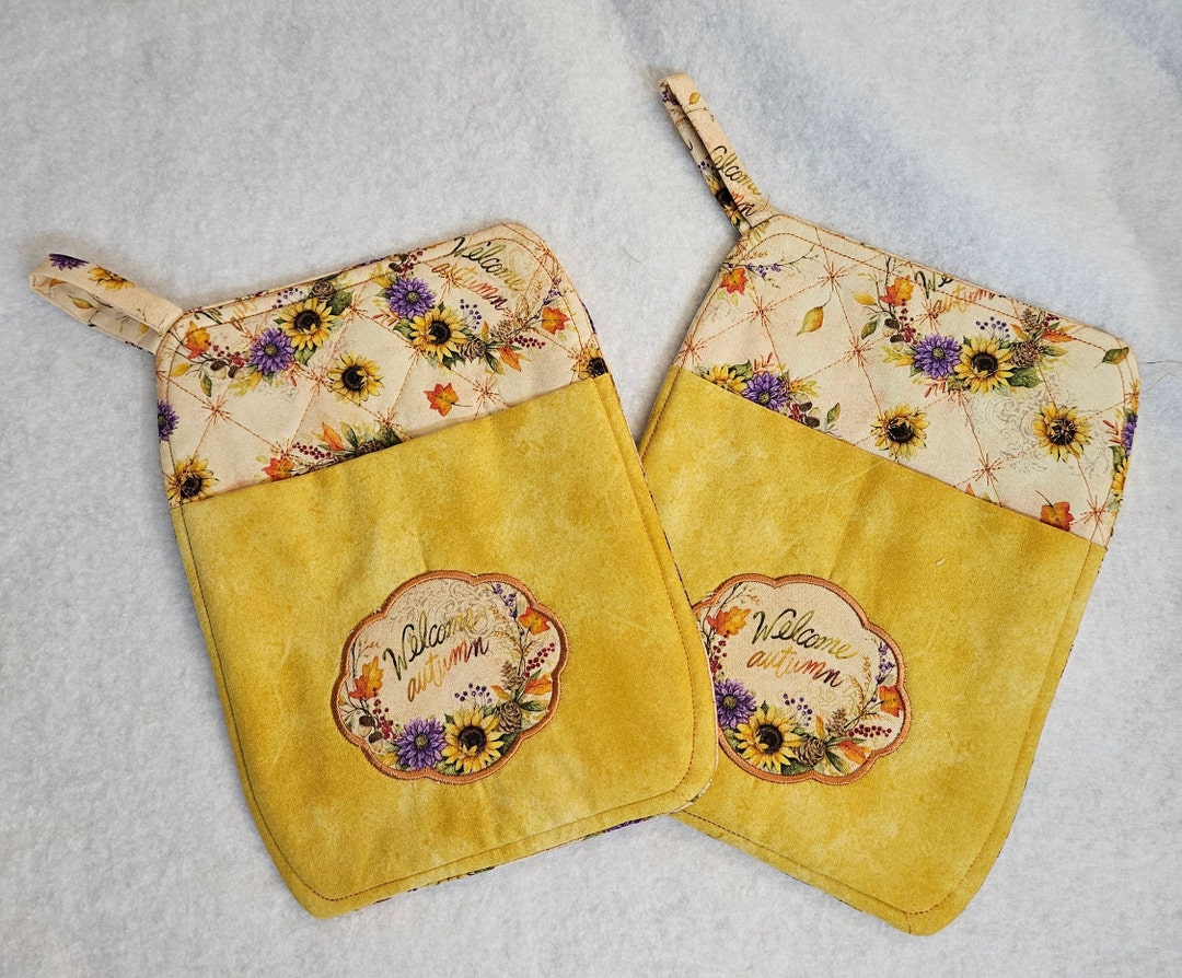 In the Hoop Pot Holder With Pocket - Etsy