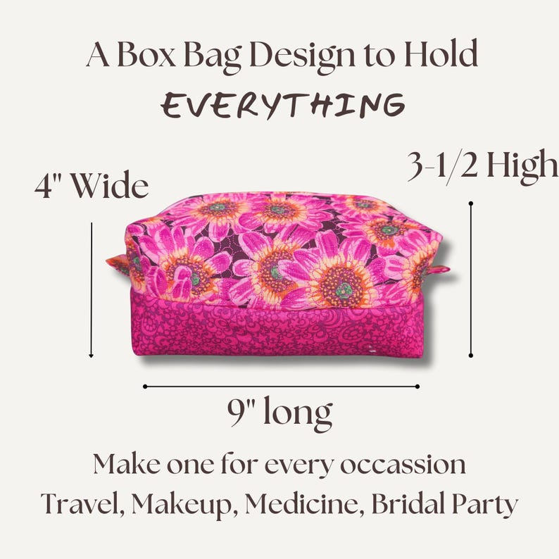 ITH Box Bag Embroidery Pattern, Large 240 X 360 Hoop, Quilted Zipper ...
