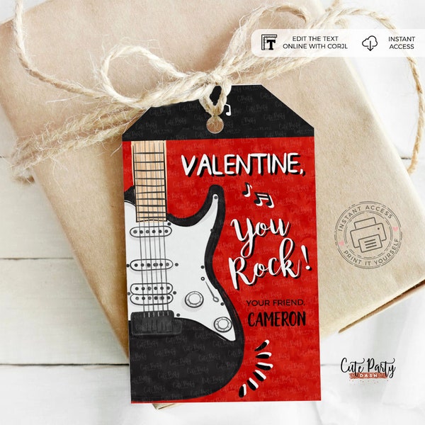 You Rock Valentine - Etsy