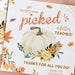 Thanksgiving Teacher Gift Tag, Couldn't Have Picked a Better Teacher ...