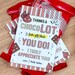 Chocolate Appreciation Tags Thank You Tags Editable - Etsy