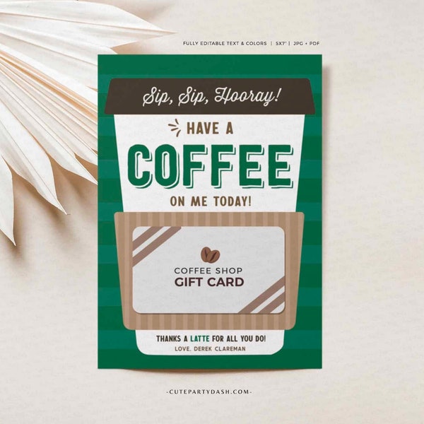 Coffee Gift Card Holder - 60+ Gift Ideas for 2024