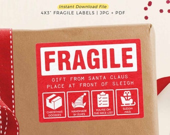 Santa Nice List Sticker - Etsy