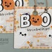 Printable Halloween Gift tag Boo here's a treat for you | Etsy