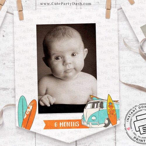 INSTANT DOWNLOAD EDITABLE Surf Birthday Wall Banner Summer - Etsy