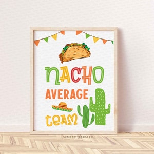 Nacho Average Team Sign, Team Members Appreciation, Staff Appreciation ...