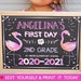 INSTANT DOWNLOAD - EDITABLE Flamingo First Day of School Sign Girl 1st ...