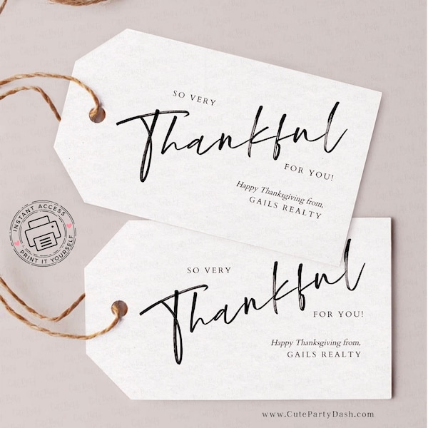 Thanksgiving Tags - Etsy