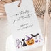 Modern Halloween No Tricks Just Treats Gift Tag, Teacher Staff ...