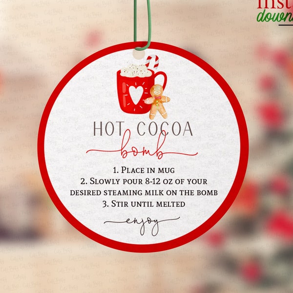 Hot Cocoa Bomb Tags - Etsy