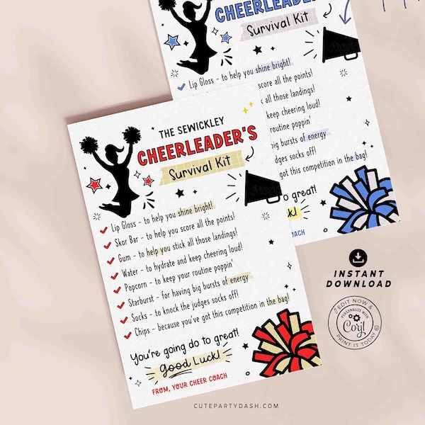 Printable Cheer Good Luck Sayings - Etsy