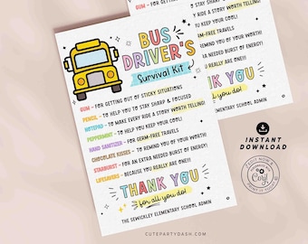 Bus Driver Survival Kit - Etsy