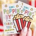 Popcorn Appreciation Gift Tag Popcorn Thank You Teacher Staff School ...