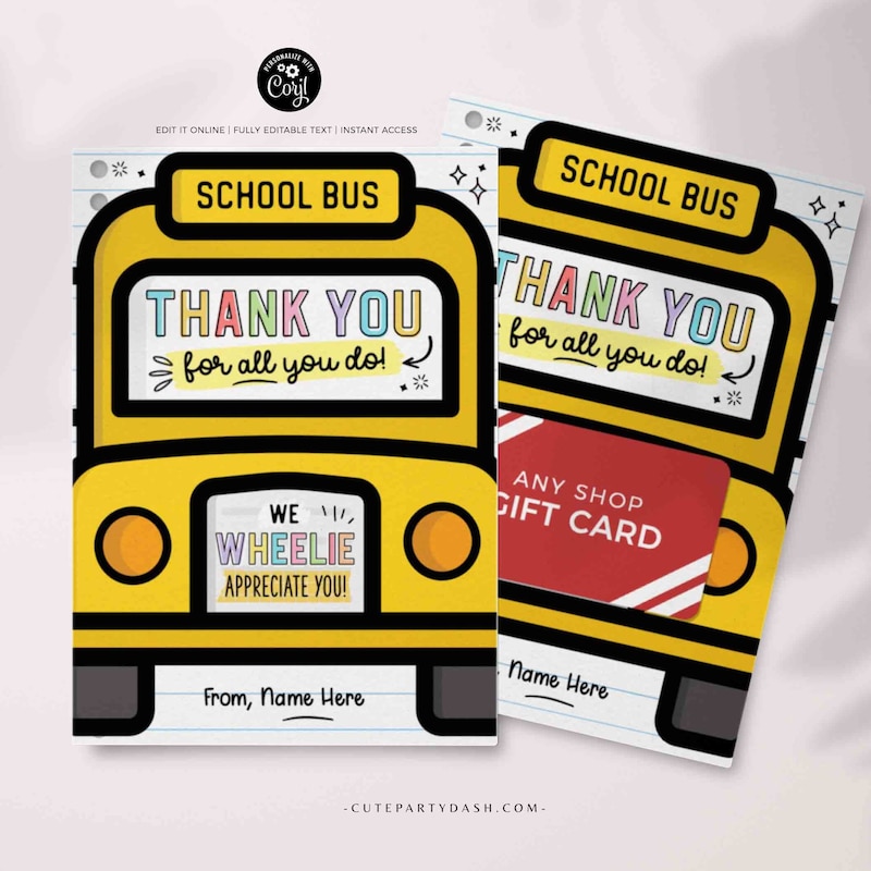 Bus Driver Thank You - Etsy