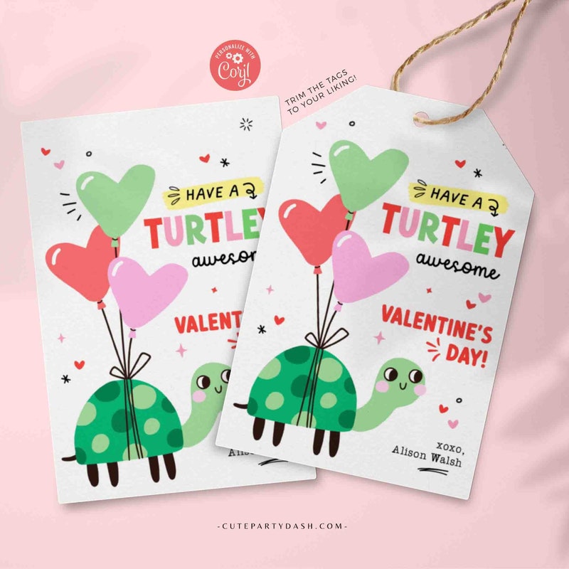 Turtle Valentine - Etsy