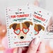 Printable Dog Valentine's Day Card Printable INSTANT DOWNLOAD Classroom ...