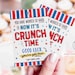 Editable Crunch Time Good Luck Printable Treat Tag Team Competition ...