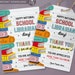 School Librarian Appreciation Gift Tag Printable Editable School ...