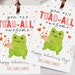 EDITABLE You Are Toadally Awesome Valentine's Day Tag, Non-candy Frog ...