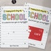 Happy First Day of School Gift Card Holder Editable Welcome Back to ...