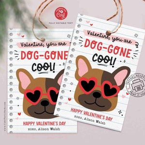 Printable Dog Valentine's Day Cards Printable INSTANT DOWNLOAD ...
