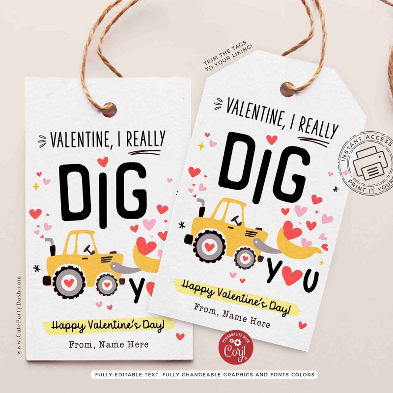 I Dig You Valentine - Etsy