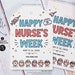Nurses Week Gift Tags Printable INSTANT DOWNLOAD Editable National ...