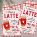 Thanks a Latte for All You Do Valentine's Day Gift Tag Printable ...