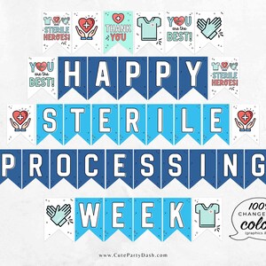 Sterile Processing Week Banner Printable INSTANT DOWNLOAD Printable SPD ...