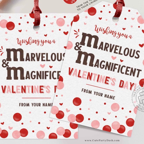 Valentine's Day Treat Tag Wishing You a Lotto Love Gift - Etsy