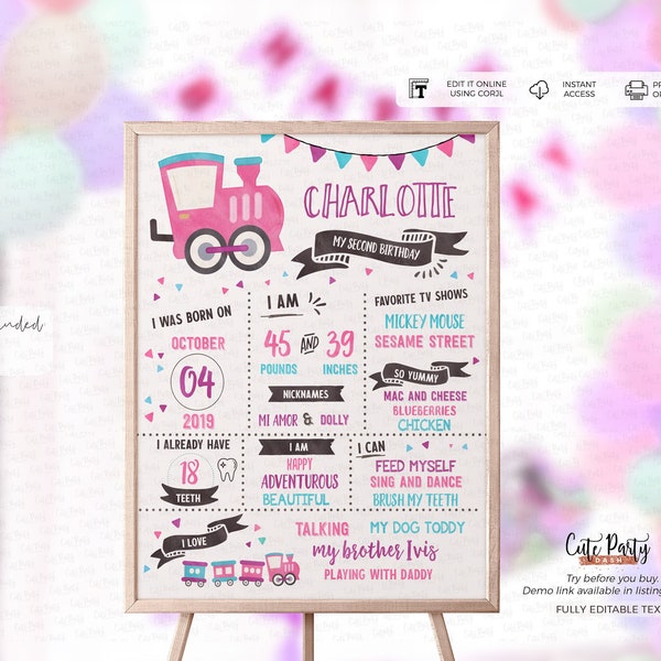 Girls Train Party - Etsy