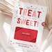 Editable Sweet Treat Valentine Gift Card Holder Template, Printable ...