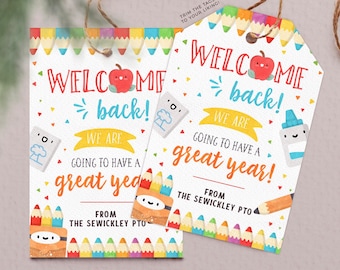 Editable Back to School Printable Staff PTA PTO Teacher Gift - Etsy