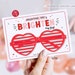 Heart Sunglasses Valentine's Day Card: Editable Classroom Gift Tag ...