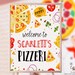 Pizza Party Favor Tags Editable Printable Pizza Making - Etsy