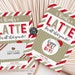 Editable Christmas Thanks a Latte Christmas Coffee Gift Card Holder ...