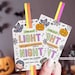Editable Halloween Treat Tag: Glow Stick Party Favor (instant Download ...