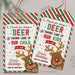 Editable Thanks for Being a Deer Teacher Christmas Gift Tag, Teacher ...