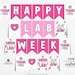 Pink Lab Week Banner Printable INSTANT DOWNLOAD Editable Medical ...