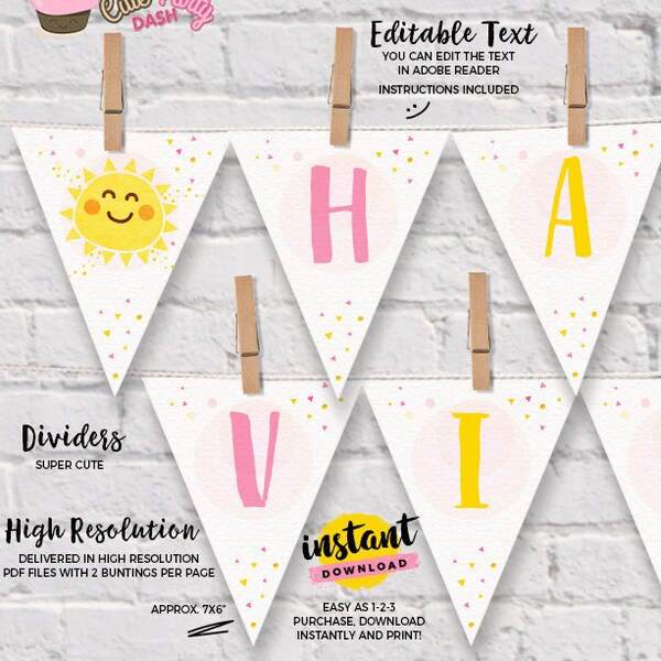 Sunshine Banner - Etsy