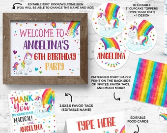 Rainbow Color Jointed Pennant Banner With Silver Foil Stamped - Etsy