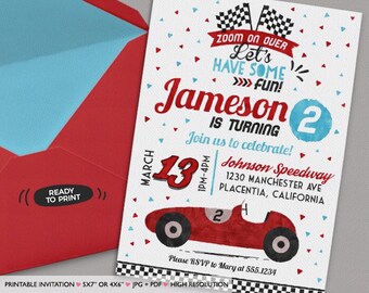 Formula 1 invitation | Etsy