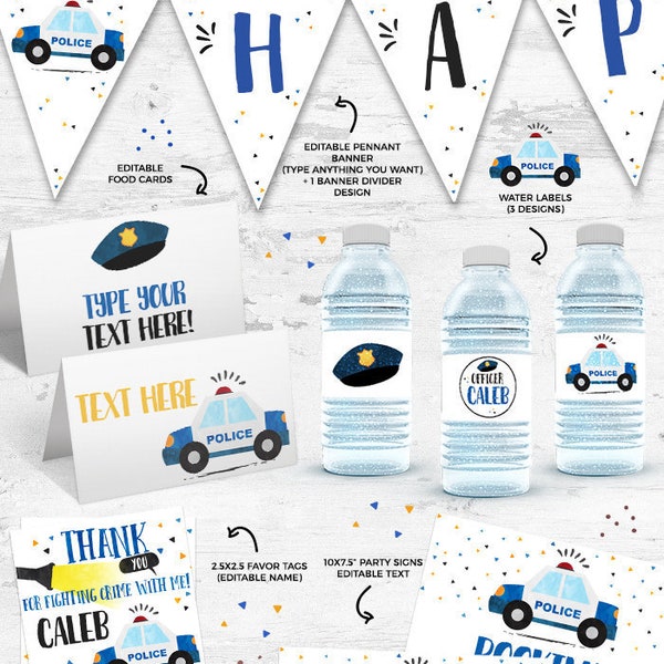 Police Birthday - Etsy