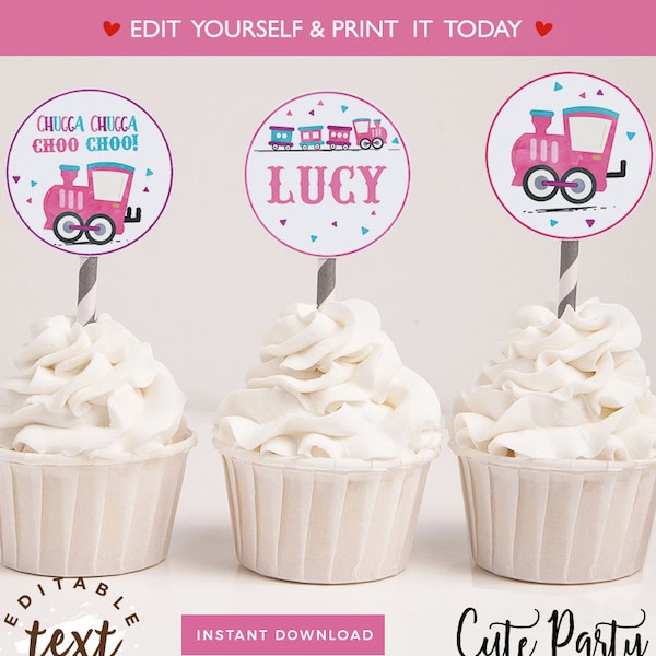 Pink Train Party - Etsy