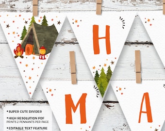 Camping Banner | Etsy